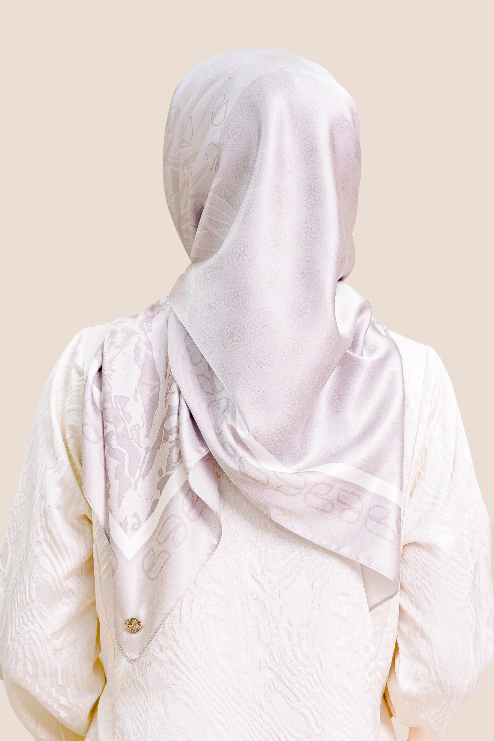Sumayyah Satin Printed Pink - Jasmina
