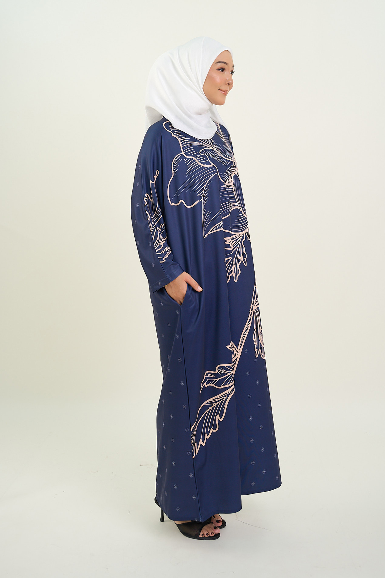 Delisya Kaftan Navy - Jasmina